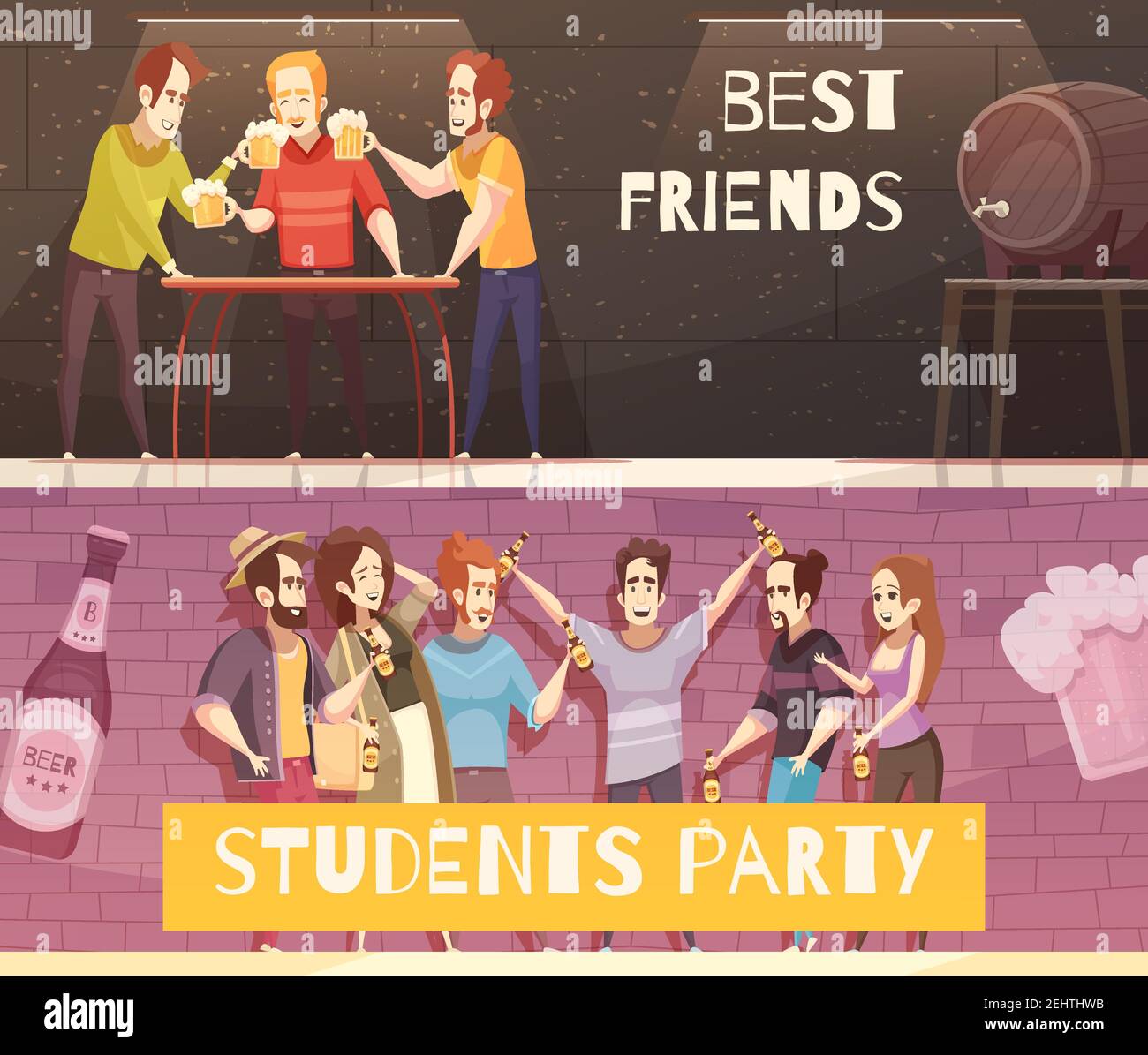 Students pub Stock Vector Images - Alamy