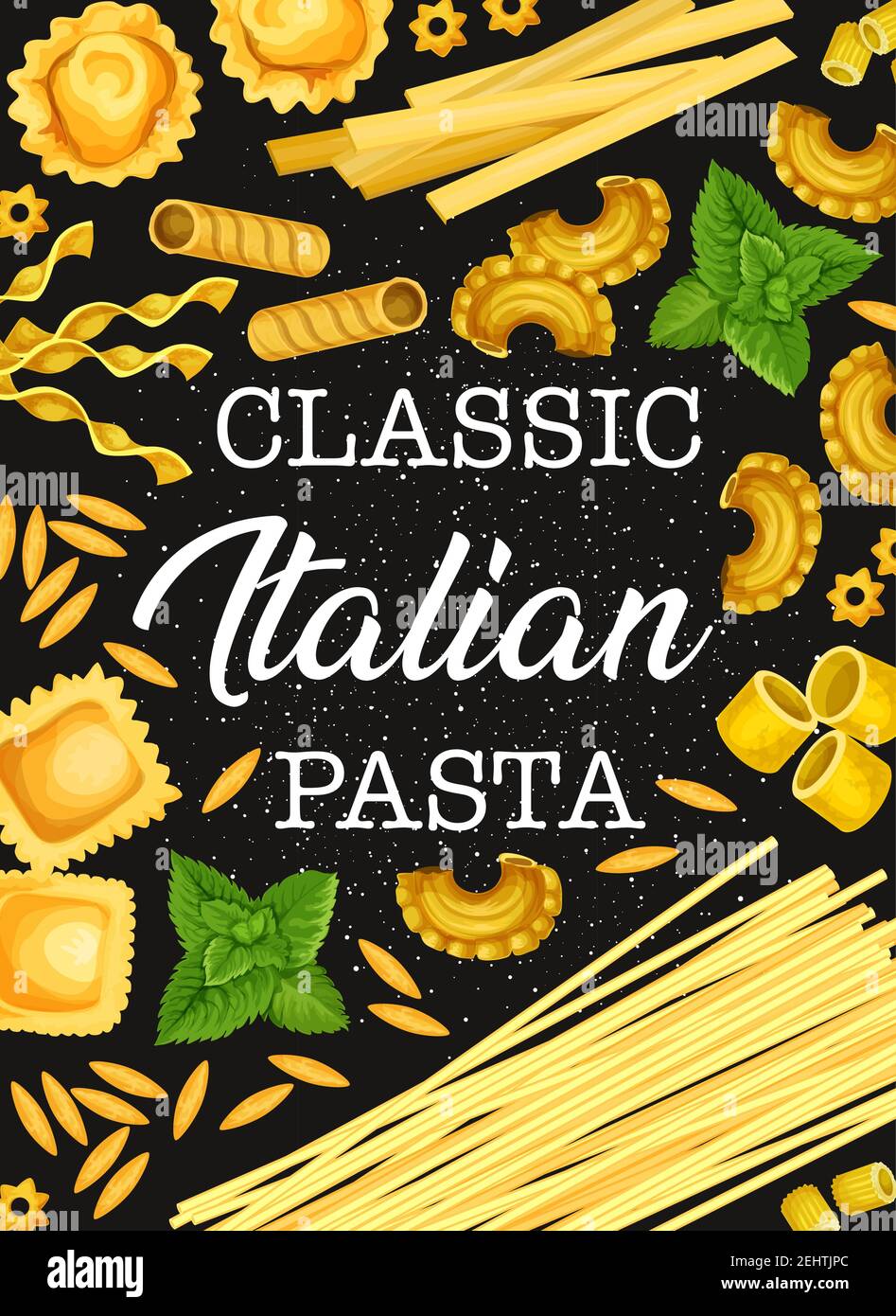 Flour raw ravioli Stock Vector Images - Alamy