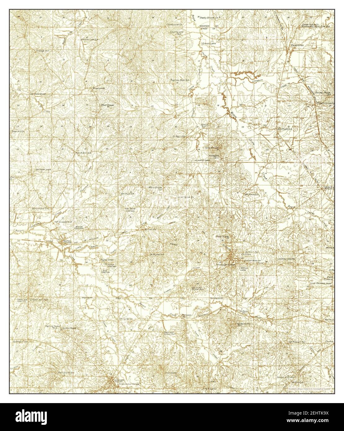 Map of raymond mississippi hi-res stock photography and images - Alamy