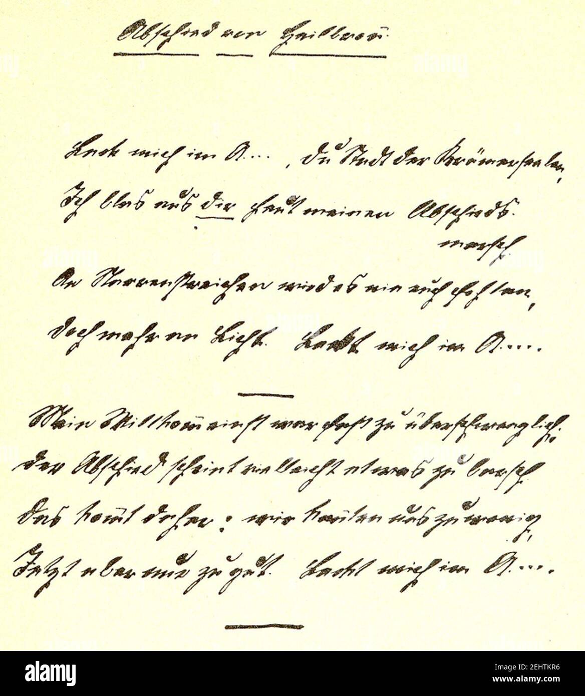 Paul Hegelmaier Abschiedsgedicht Kraemerseelen Stock Photo - Alamy