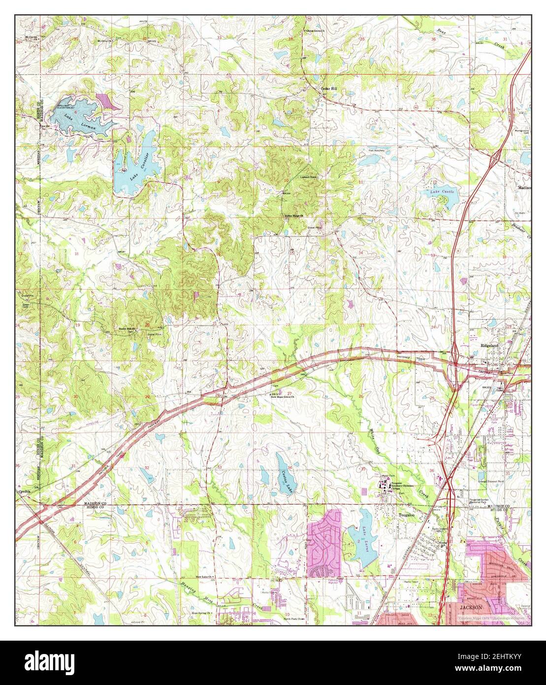 Ridgeland, Mississippi, map 1963, 1:24000, United States of America by ...