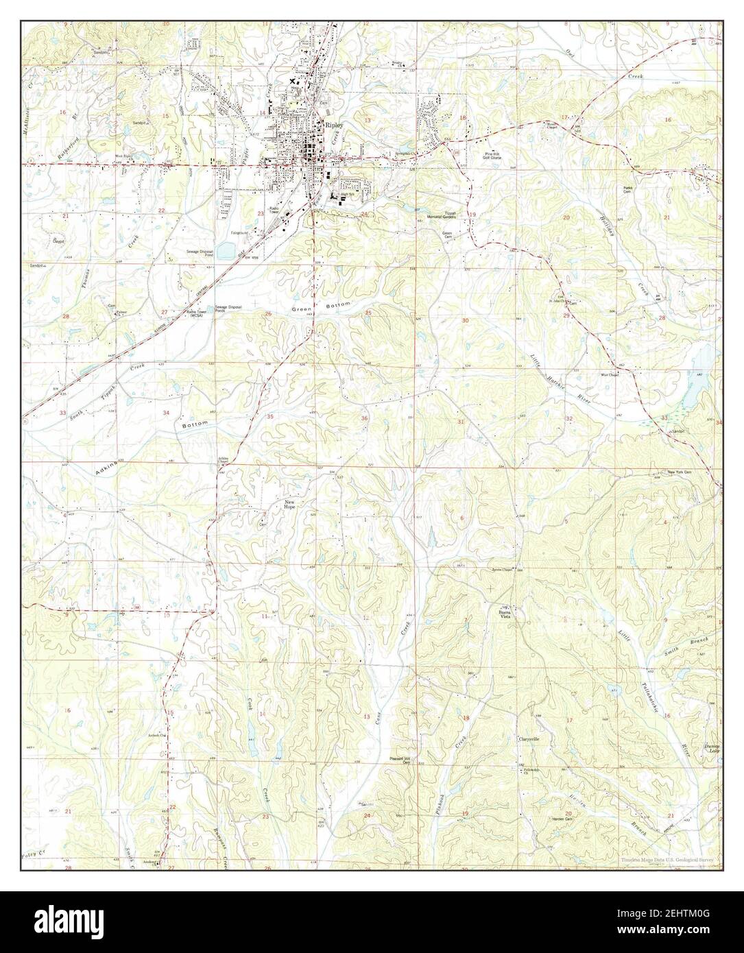 Ripley mississippi map hi-res stock photography and images - Alamy