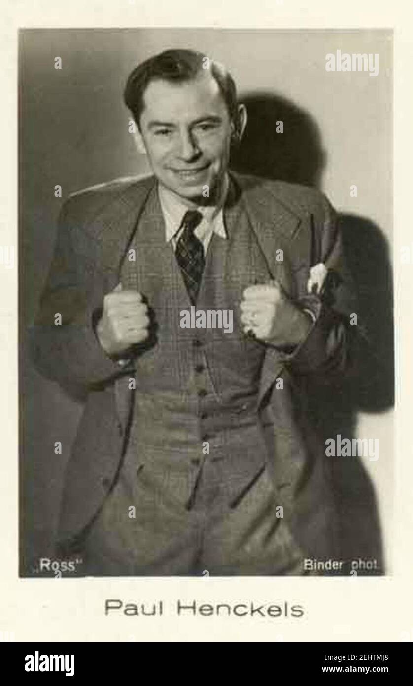 Paul Henckels by Alexander Binder Stock Photo - Alamy