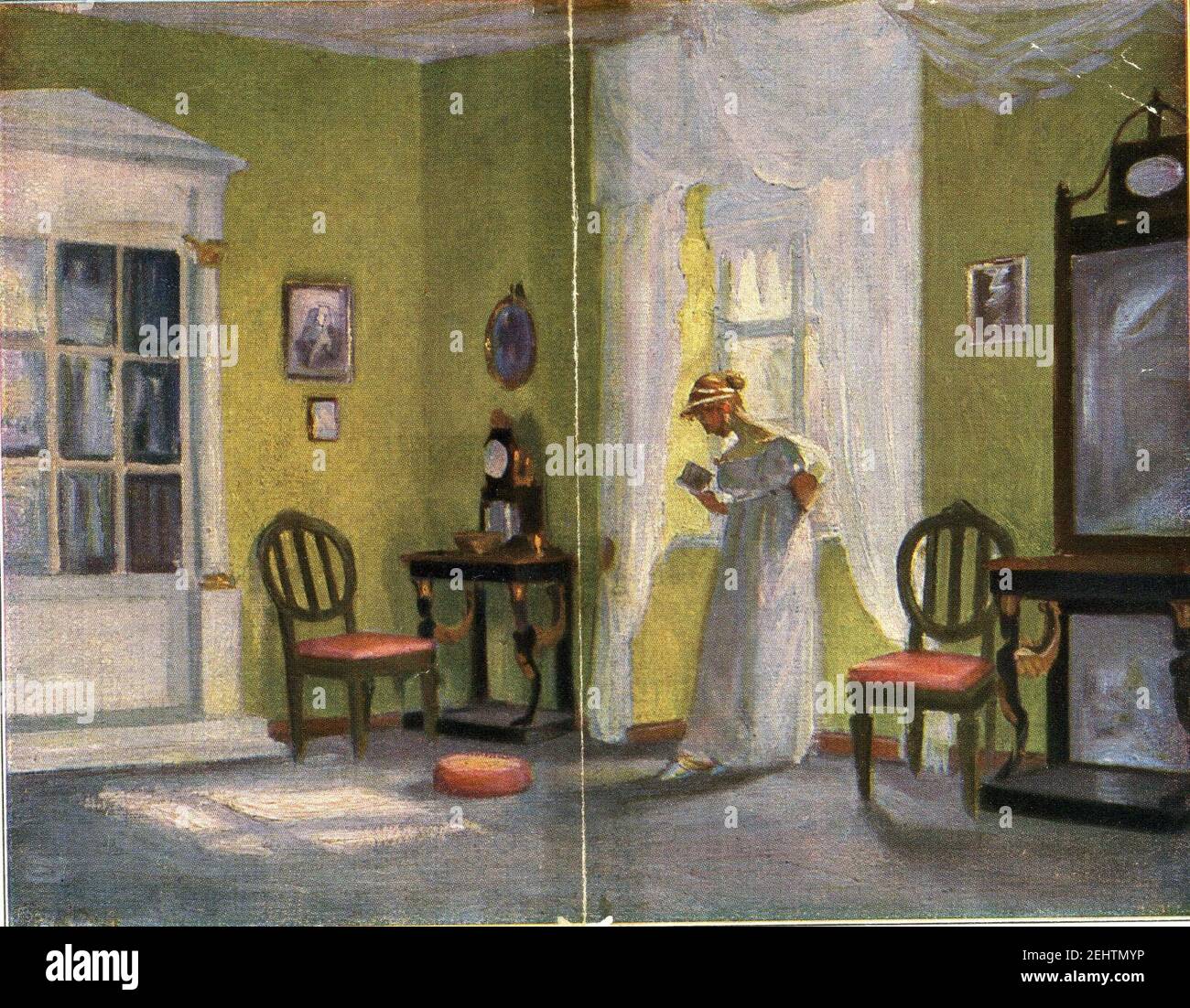 Paul Hoecker-Empirezimmer, um 1900 Stock Photo - Alamy