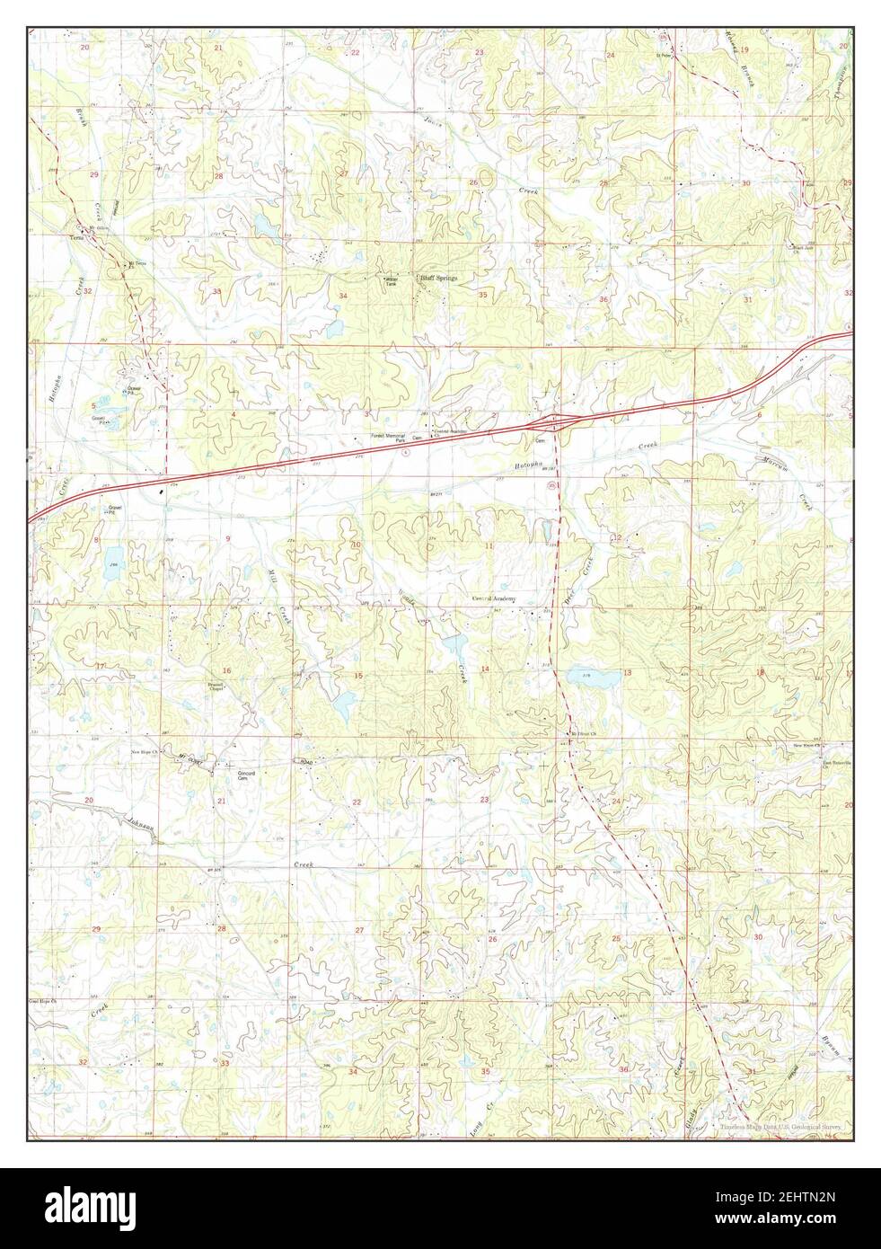 Map of sardis mississippi Cut Out Stock Images & Pictures - Alamy