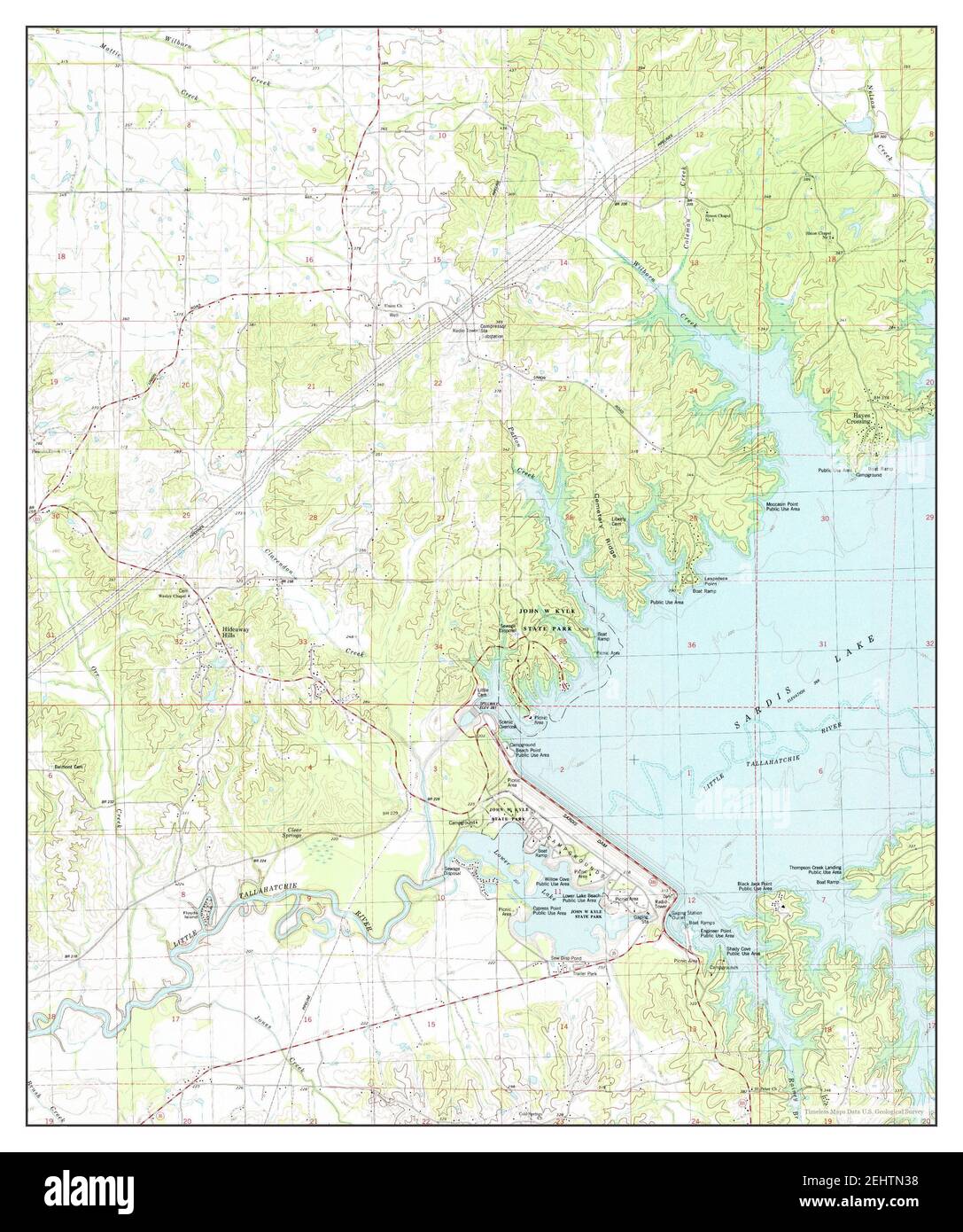 Map of sardis mississippi hi-res stock photography and images - Alamy