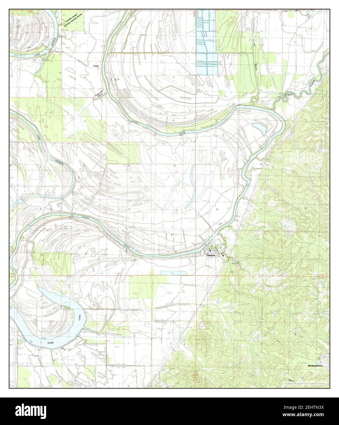 Satartia, Mississippi, map 1988, 1:24000, United States of America by ...