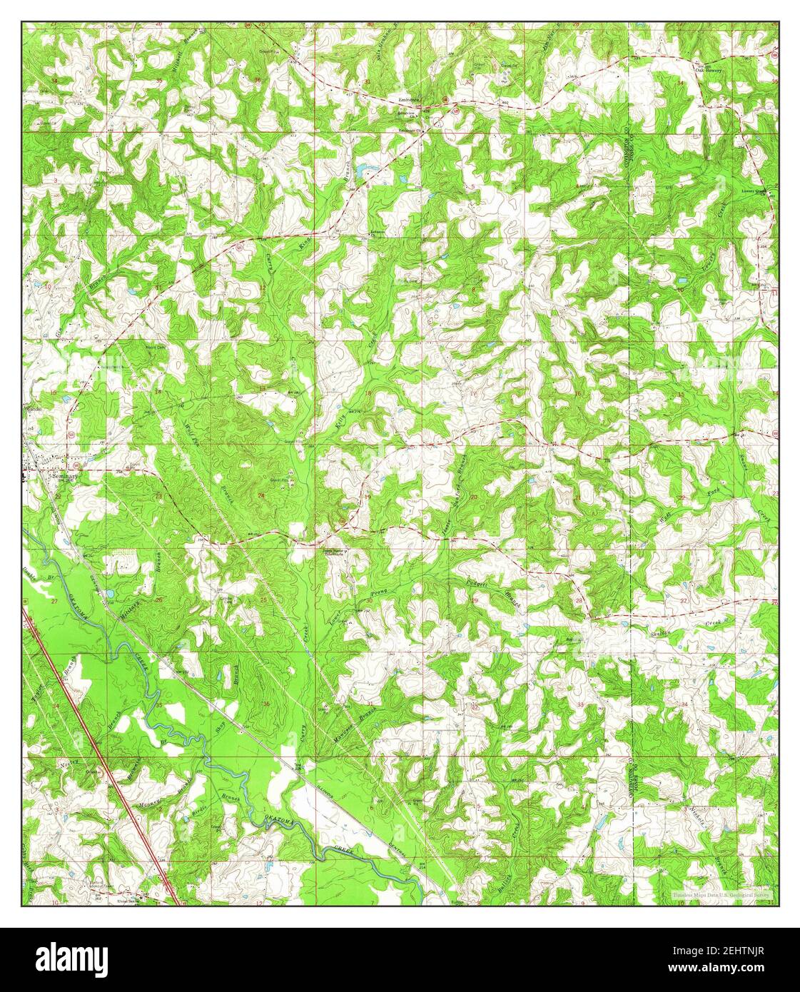 Map of seminary mississippi hi-res stock photography and images - Alamy