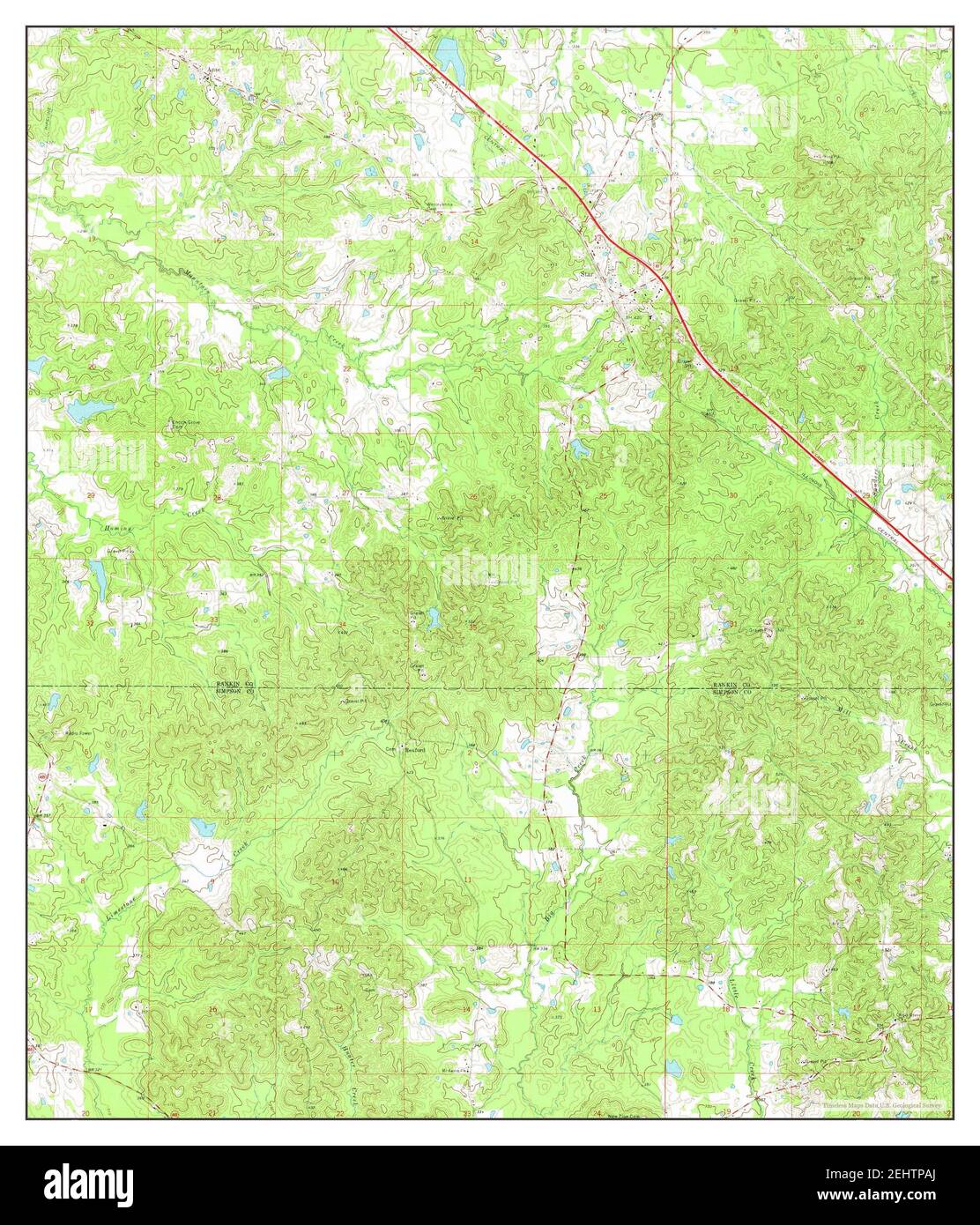 Star, Mississippi, map 1971, 1:24000, United States of America by ...