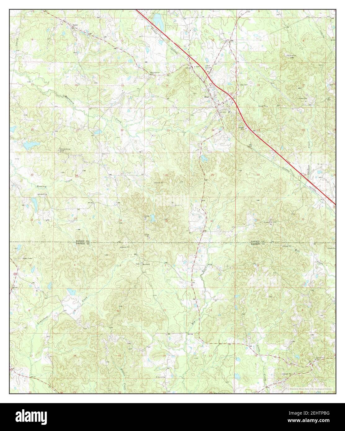 Star, Mississippi, map 1971, 1:24000, United States of America by ...