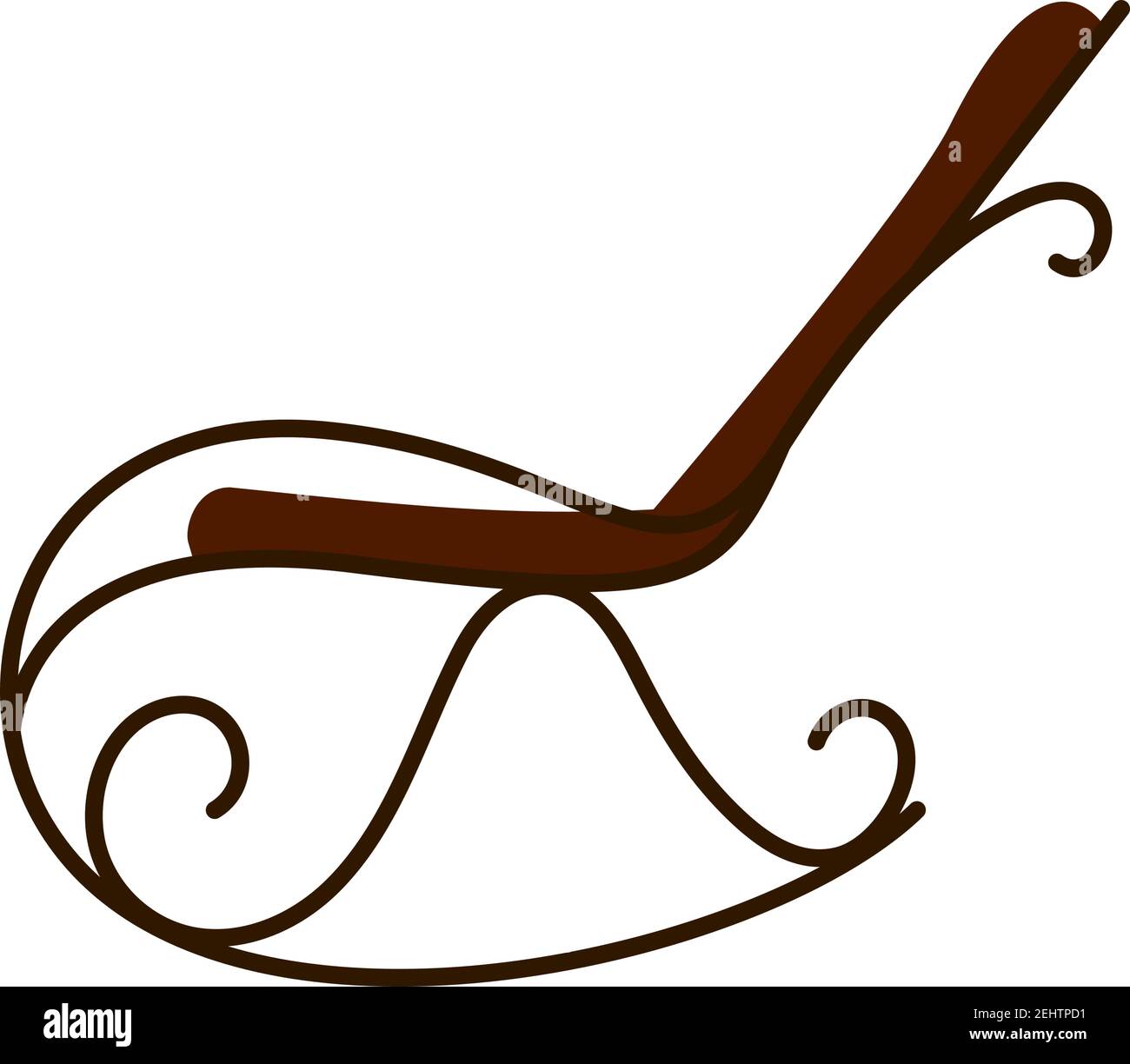 Vintage rocking chair drawing Cut Out Stock Images & Pictures - Alamy
