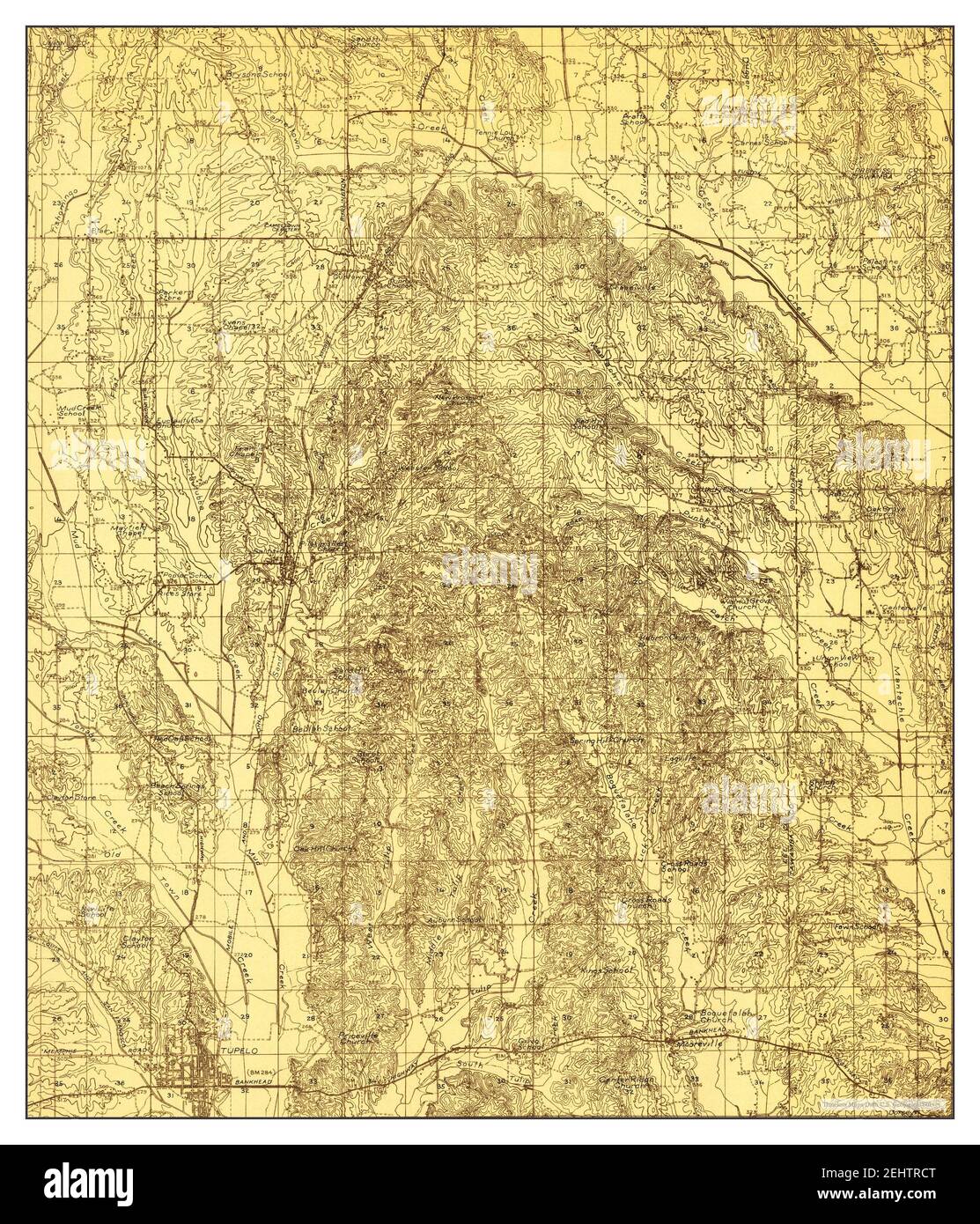 Tupelo mississippi map hi-res stock photography and images - Alamy