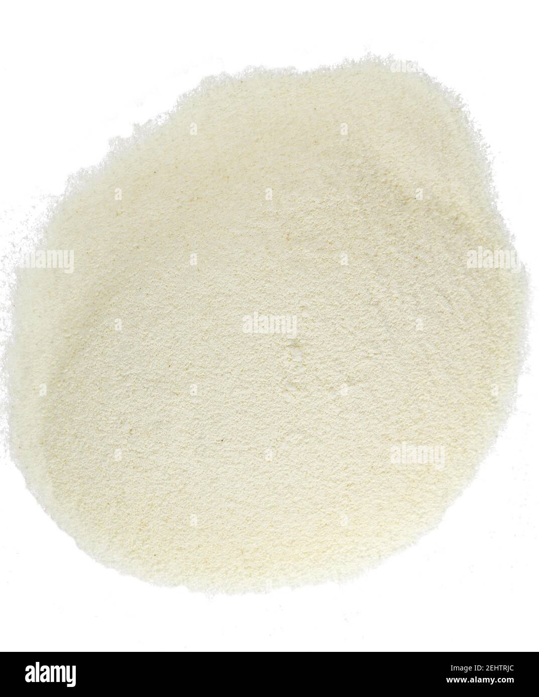 Dried soy milk powder isolated on white background. Soy protein powder ...
