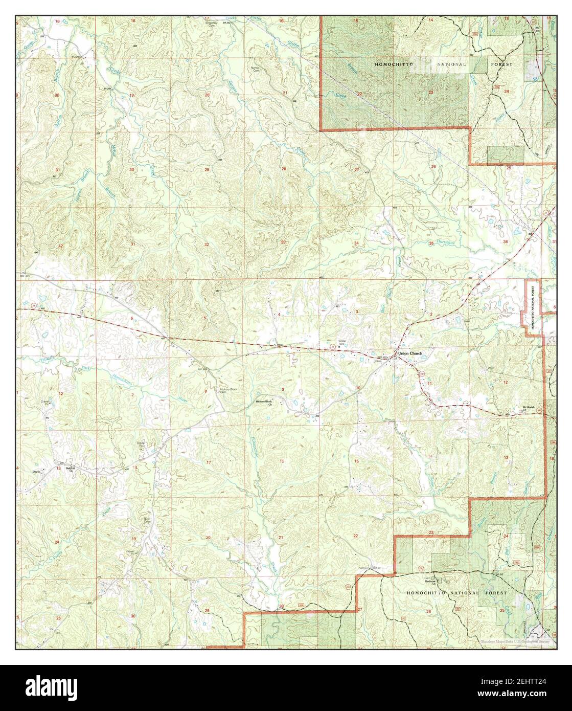 Union Church, Mississippi, map 2000, 1:24000, United States of America ...