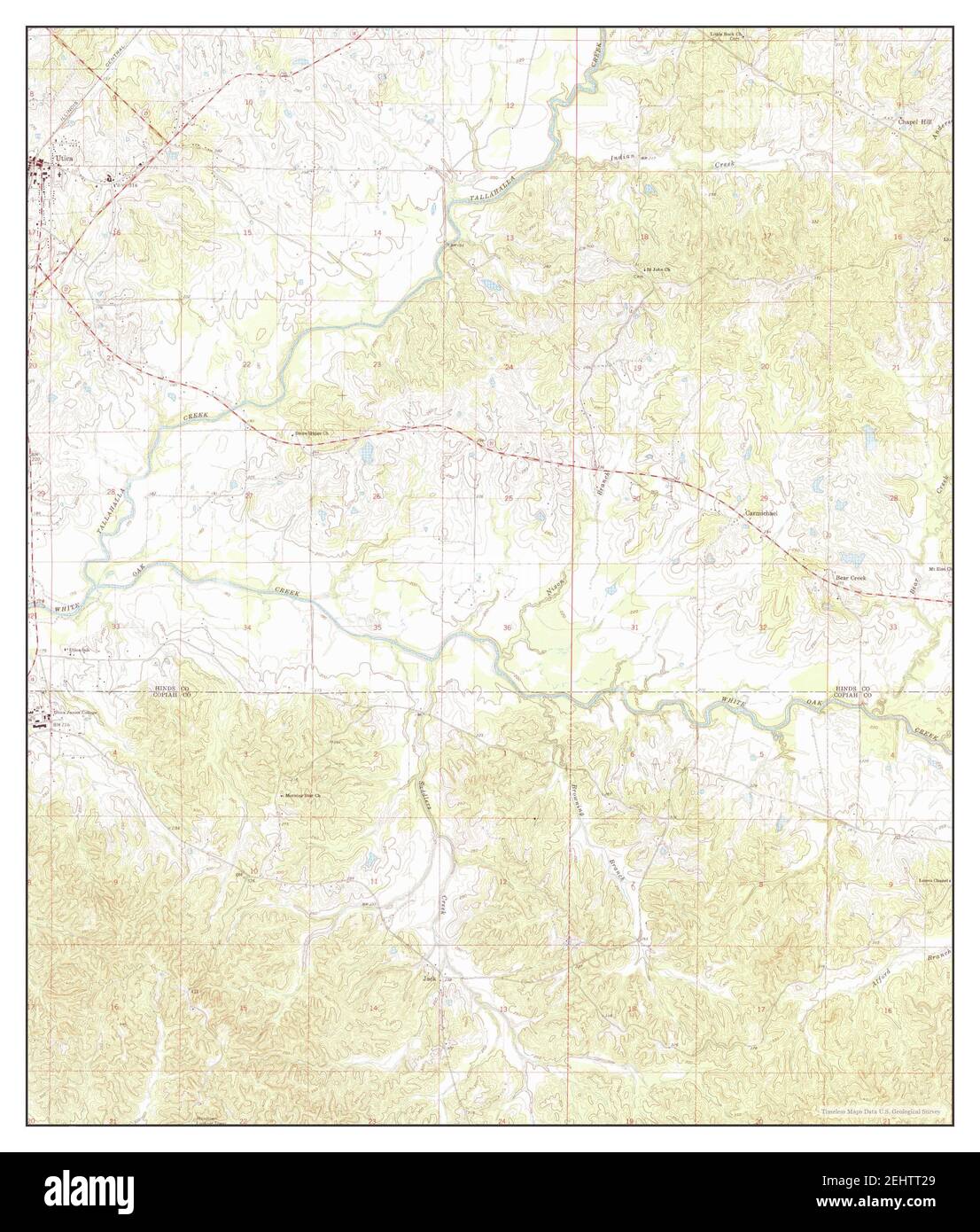 Map of utica mississippi hi-res stock photography and images - Alamy