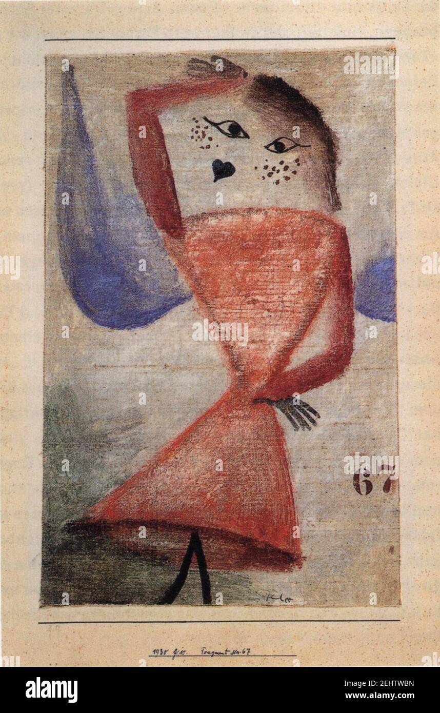 Paul Klee Fragment Nr. 67 1930 Stock Photo - Alamy
