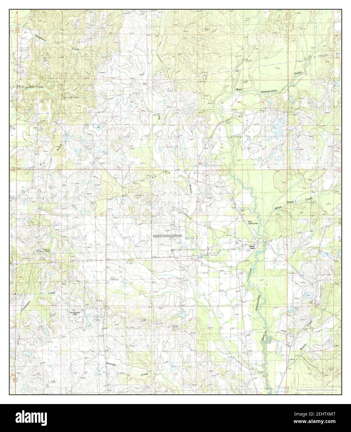 White Sand, Mississippi, map 1986, 1:24000, United States of America by ...