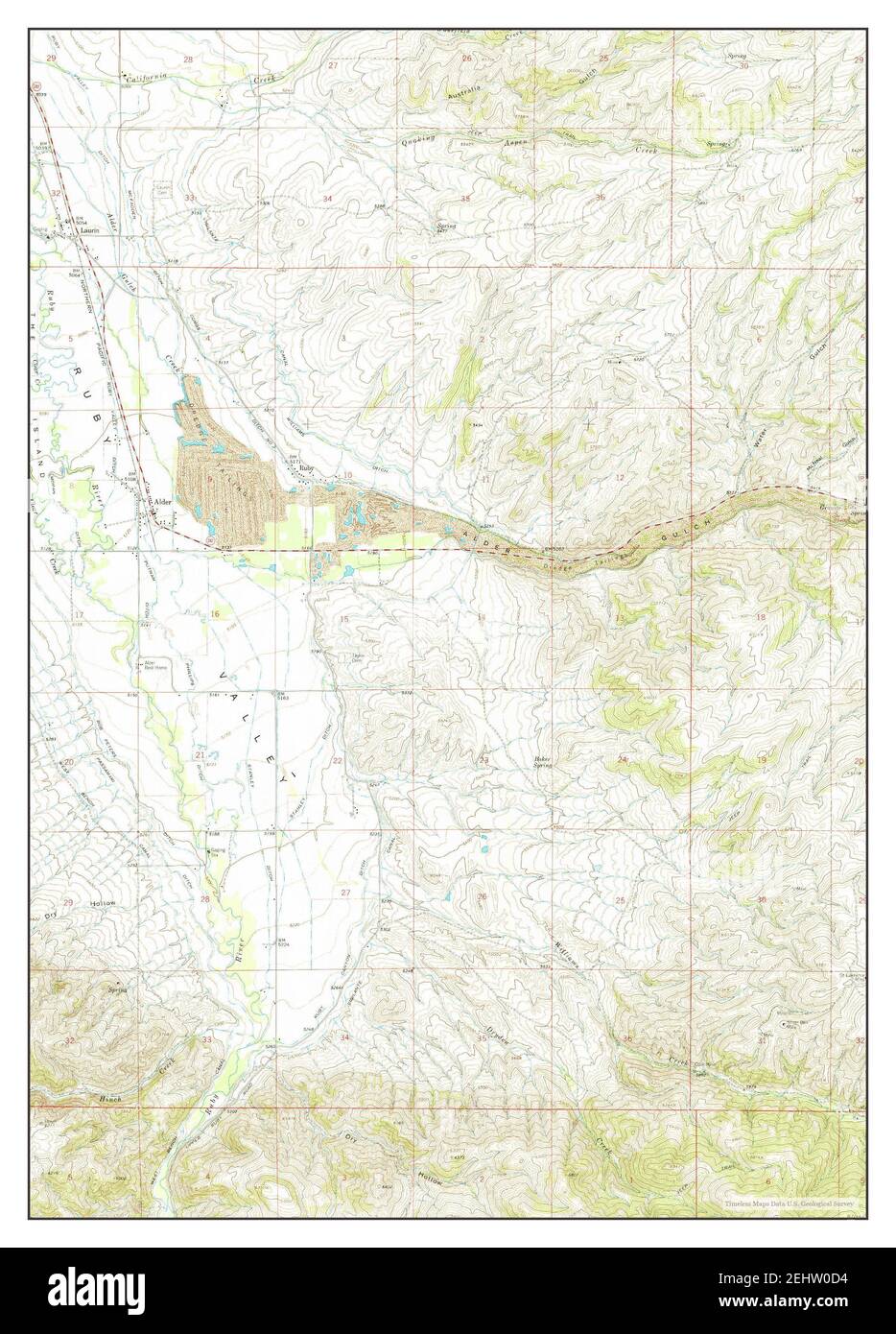 Map of alder montana Cut Out Stock Images & Pictures - Alamy