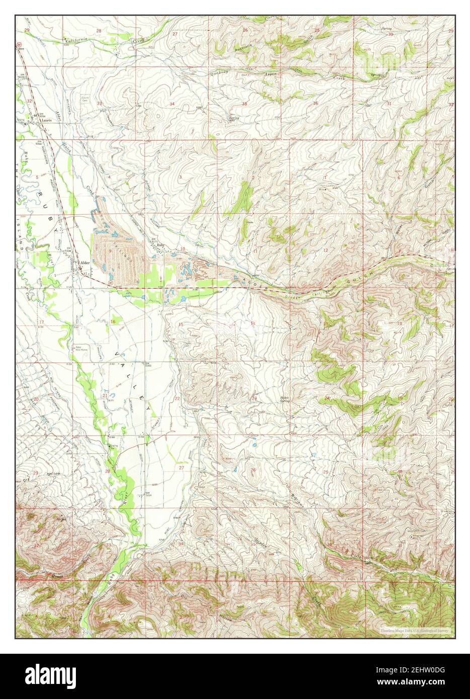 Alder montana map Cut Out Stock Images & Pictures - Alamy