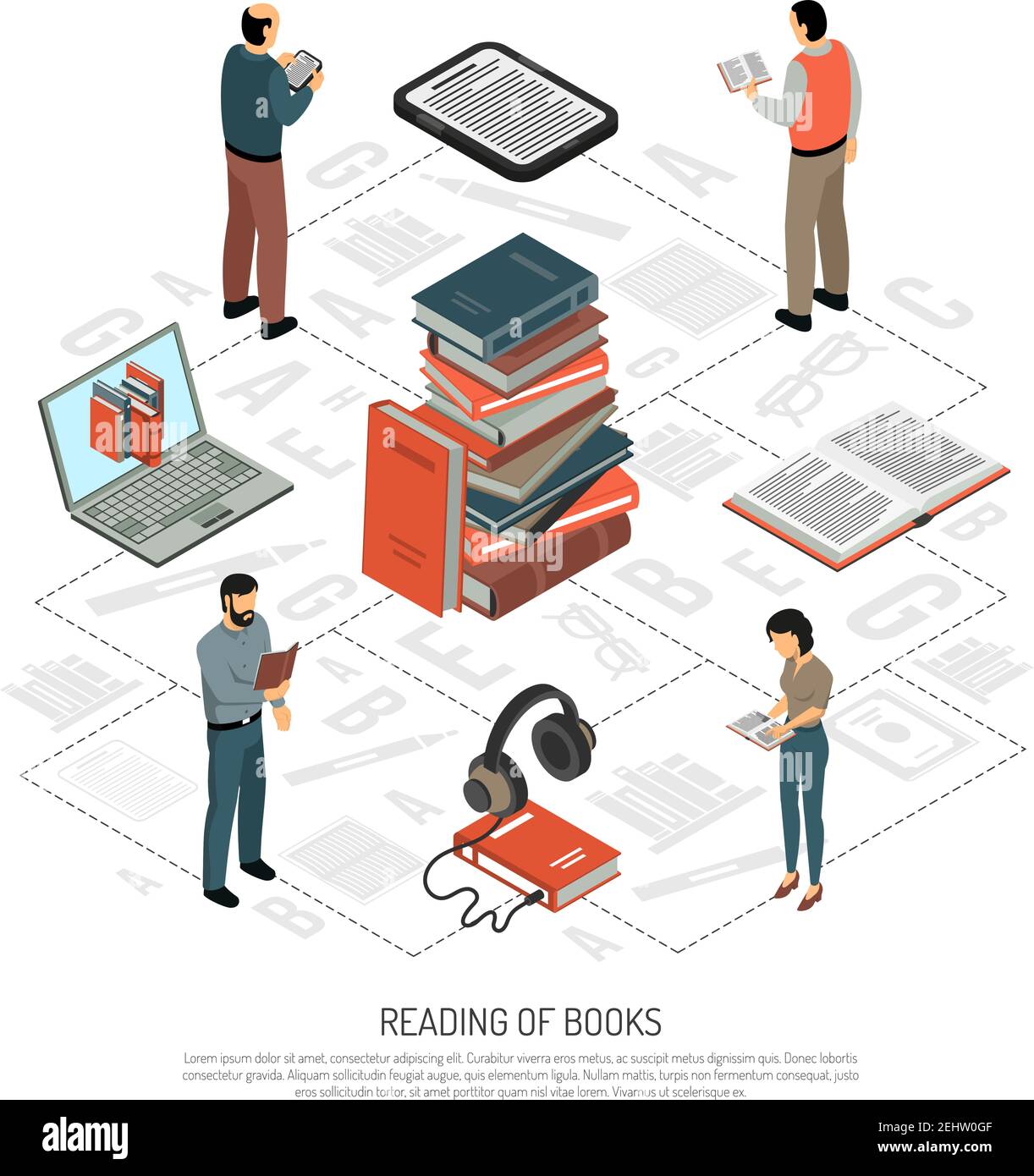Stack books isometric icon hi-res stock photography and images - Alamy