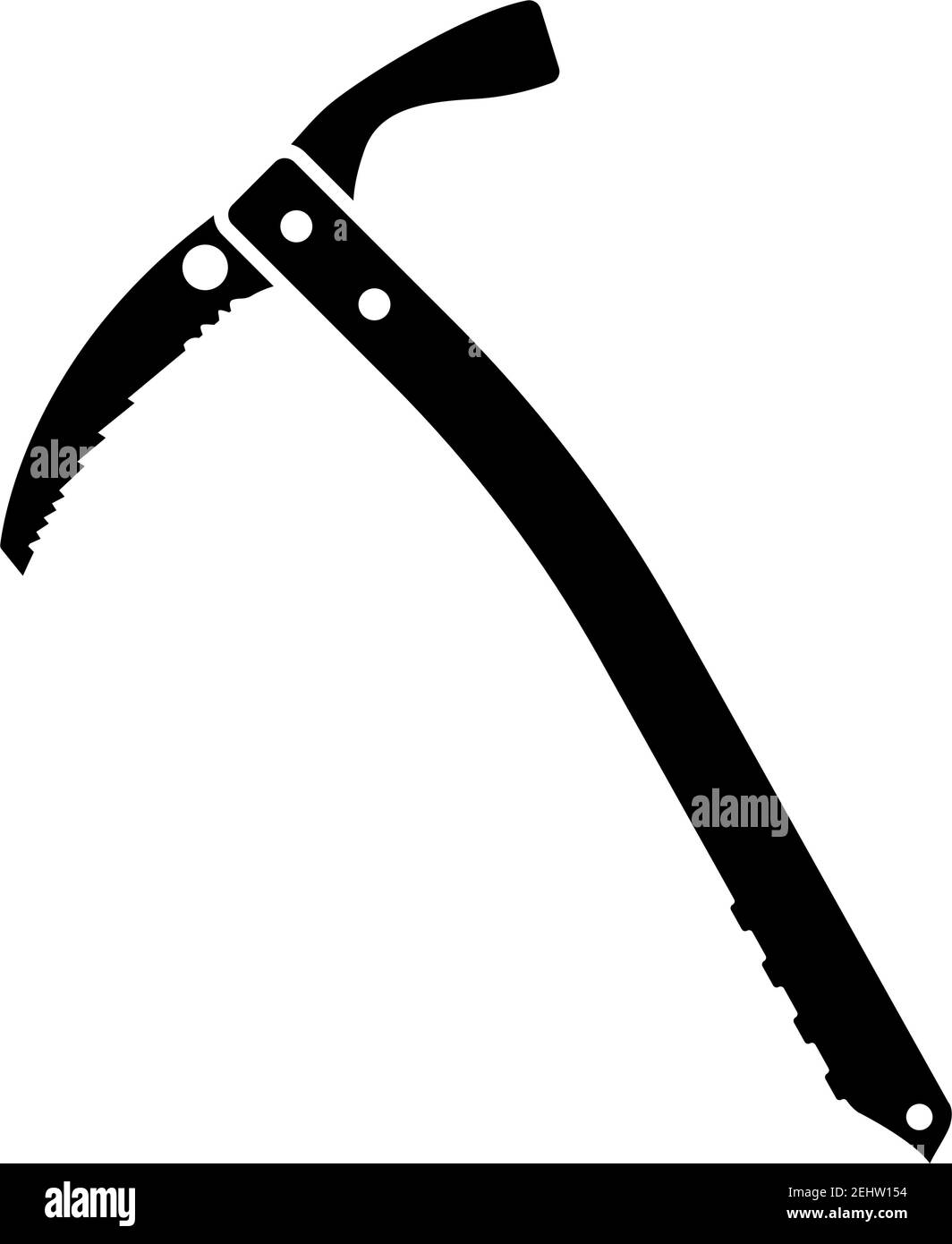 Ice Axe Icon. Black Glyph Design. Vector Illustration Stock Vector ...