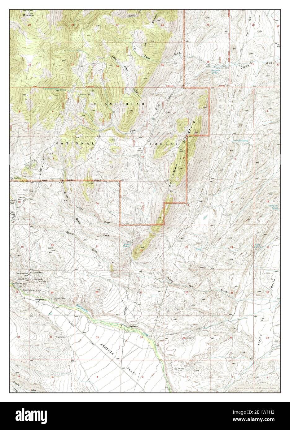 Argenta, Montana, map 1997, 1:24000, United States of America by ...