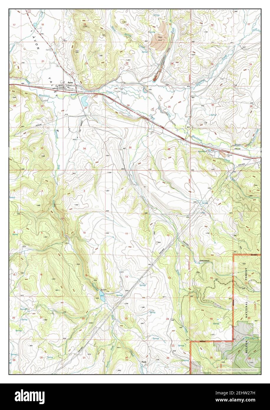 Avon, Montana, map 2001, 1:24000, United States of America by Timeless ...