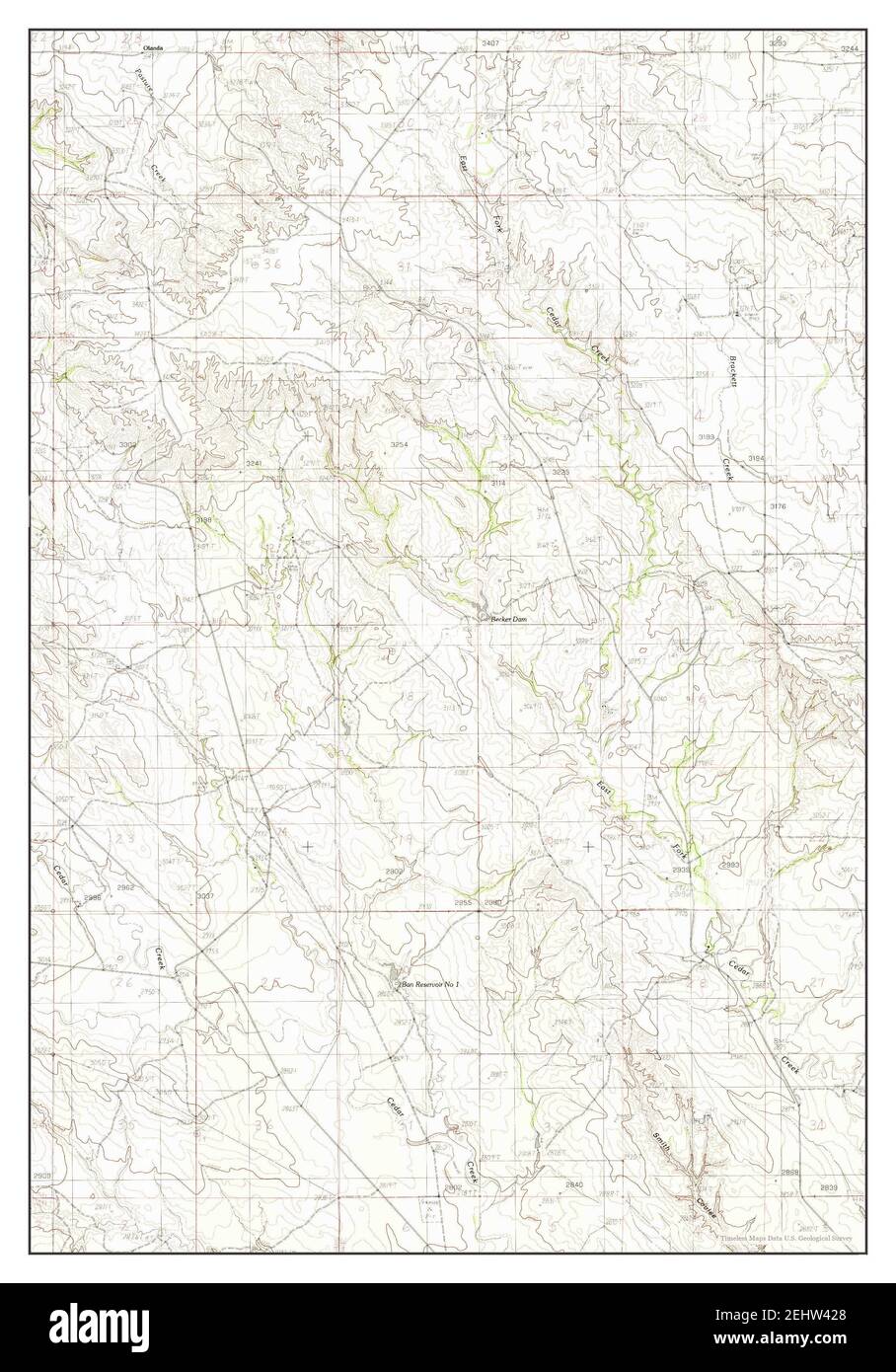 Becker Dam, Montana, map 1983, 1:24000, United States of America by ...