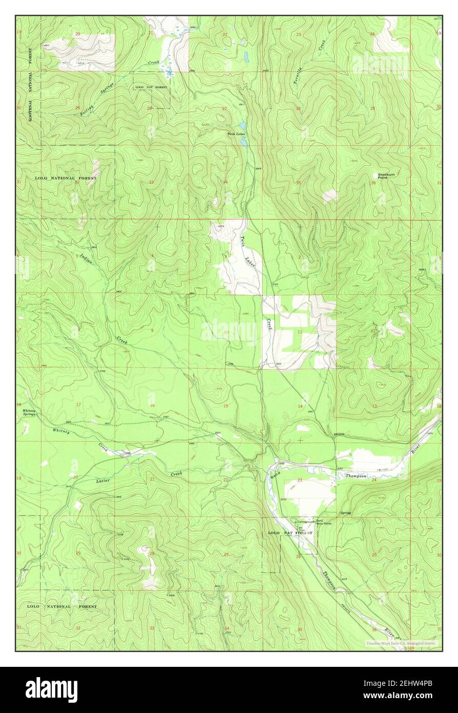 Bend, Montana, map 1966, 1:24000, United States of America by Timeless ...