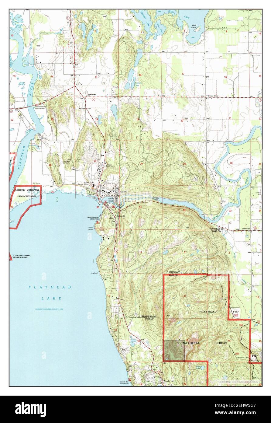 Bigfork, Montana, map 1994, 1:24000, United States of America by ...