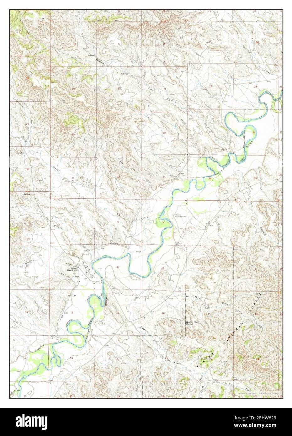 Map of birney montana Cut Out Stock Images & Pictures - Alamy