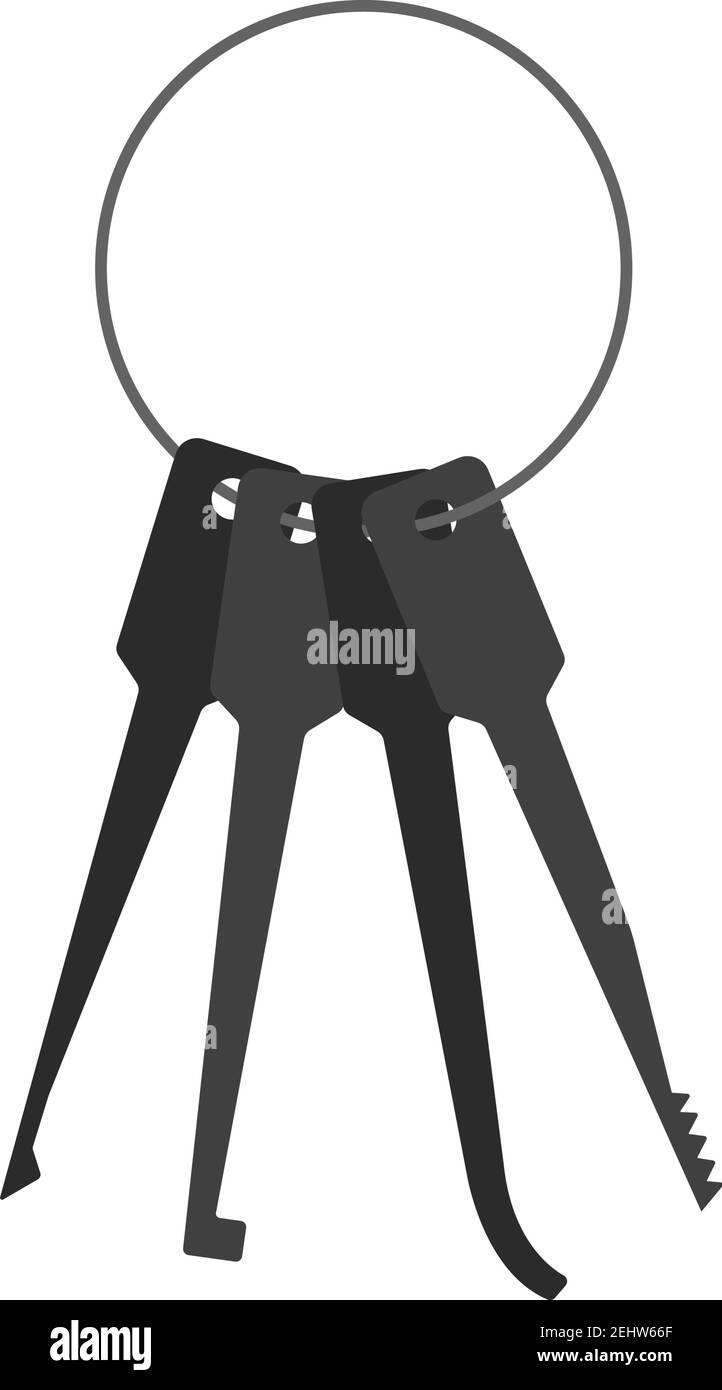 Lockpick Icon. Flat Color Design. Vector Illustration Stock Vector ...