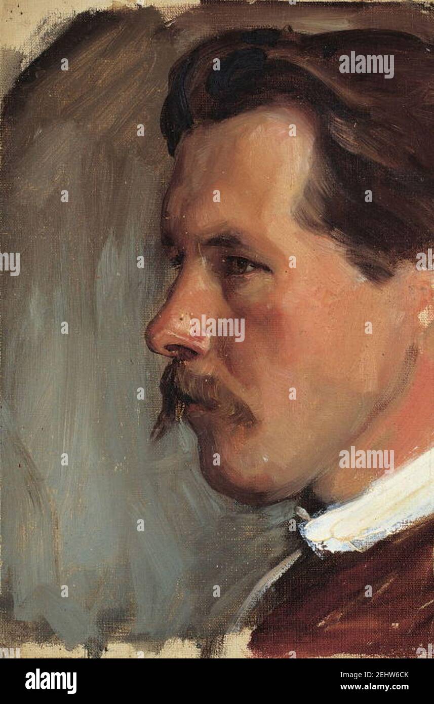 Paul Raud autoportrait Stock Photo - Alamy