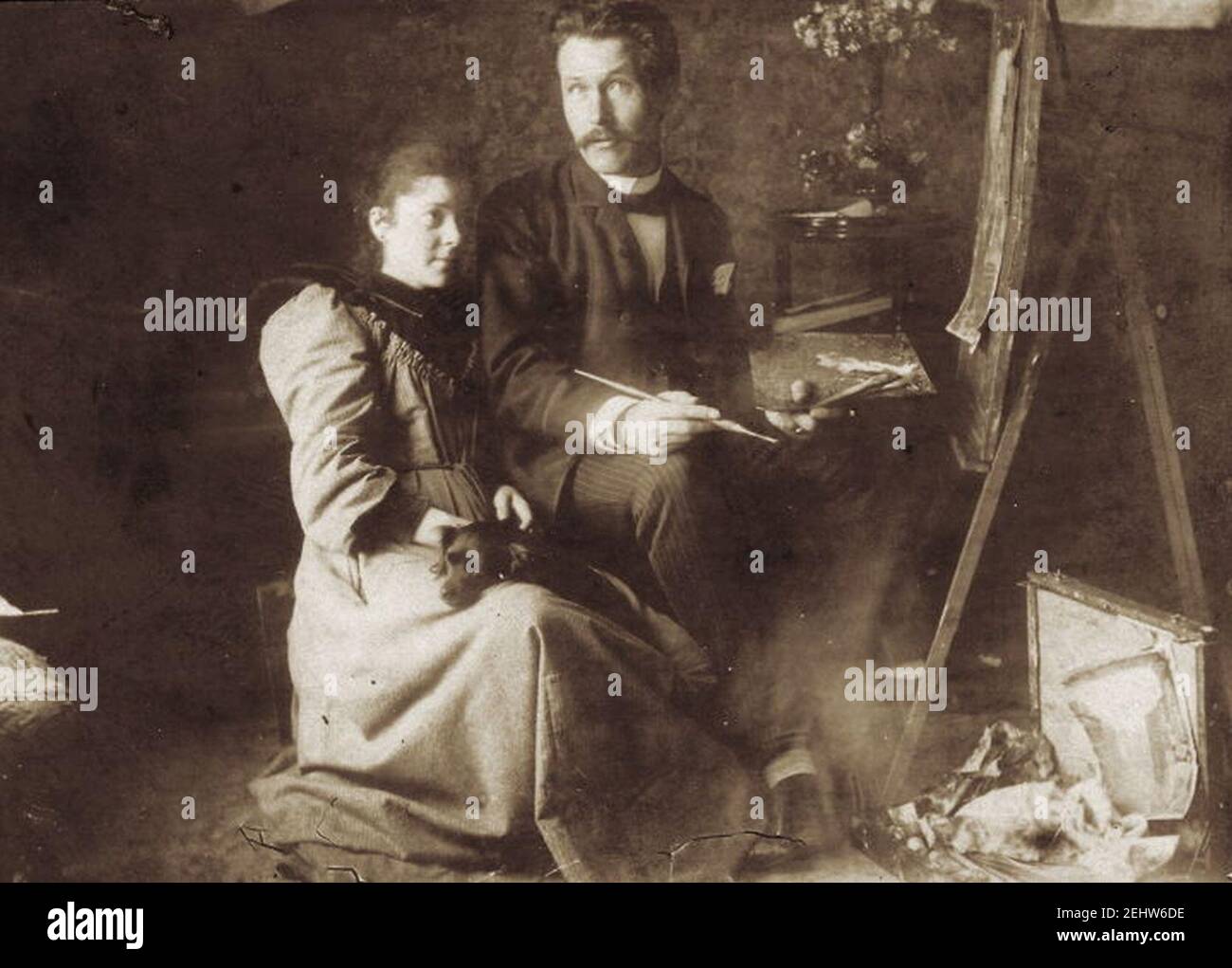 Paul Raud with his sweetheart in Amsterdam 1 Stock Photo - Alamy