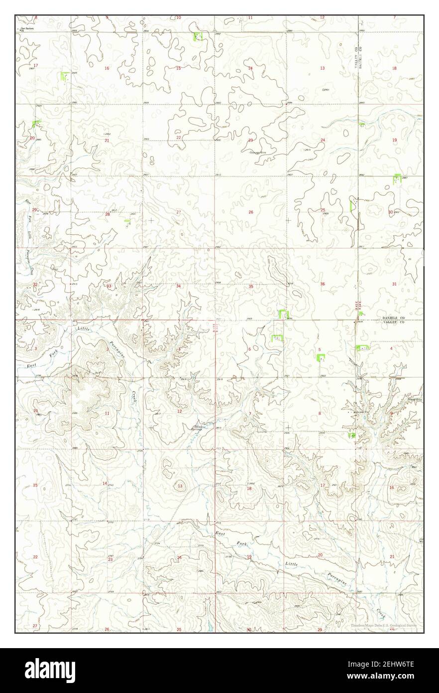 Blink Springs, Montana, map 1973, 1:24000, United States of America by ...