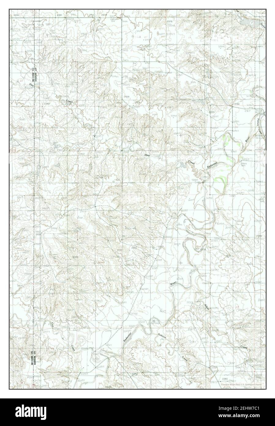Buffalo Creek NE, Montana, map 1983, 1:24000, United States of America ...