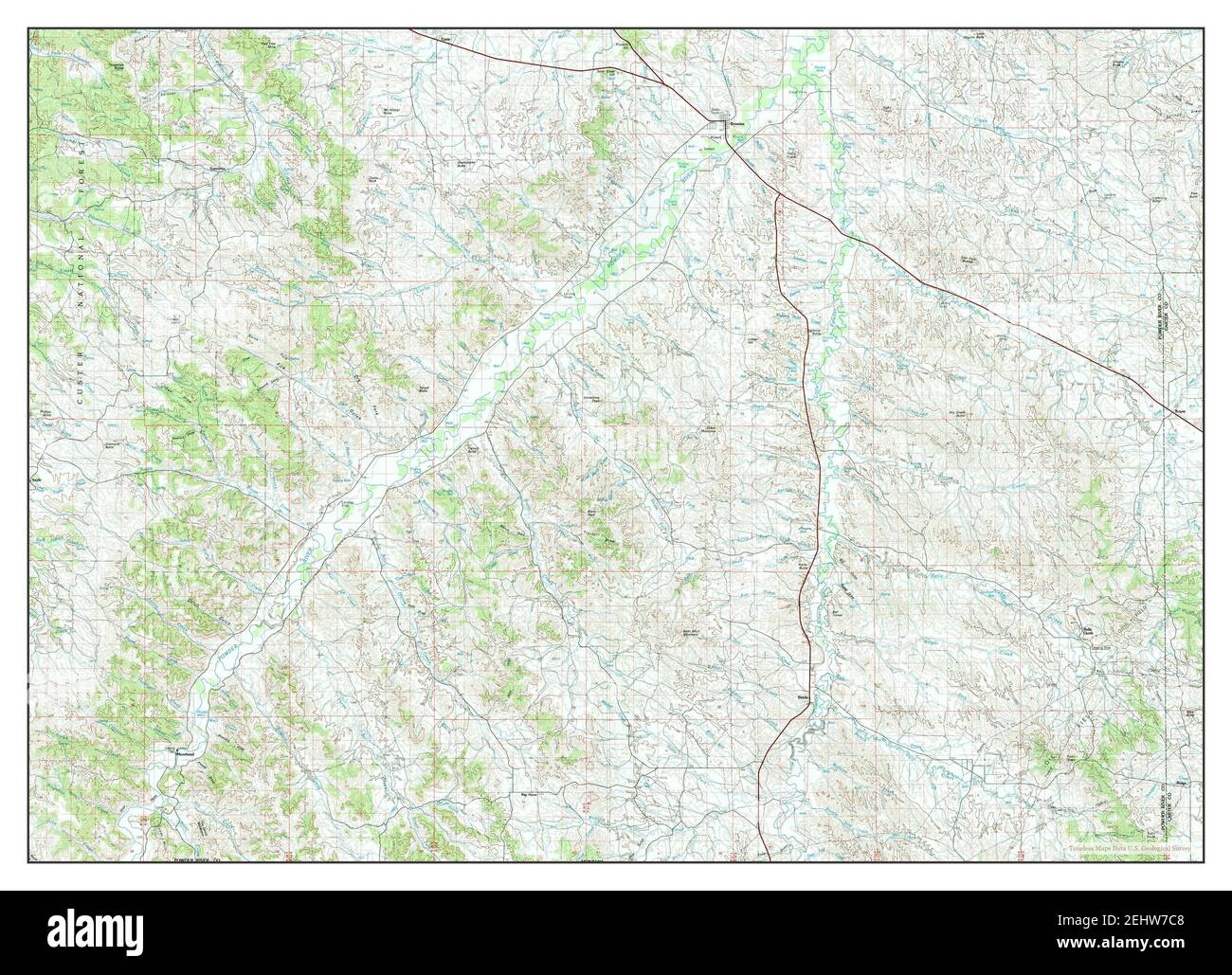 Map of broadus hi-res stock photography and images - Alamy