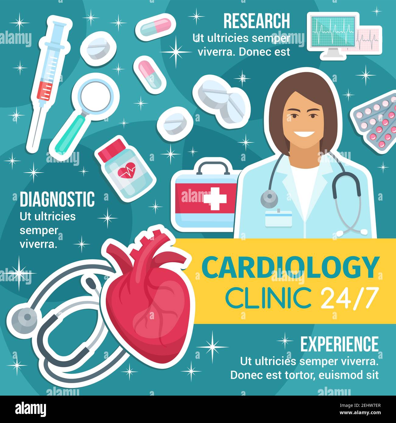 Cardiology research, experience and diagnostics medicine. Cardio clinic ...