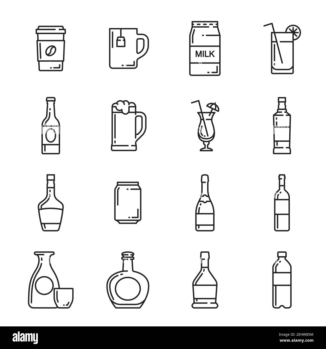 Can of cider Stock Vector Images - Alamy