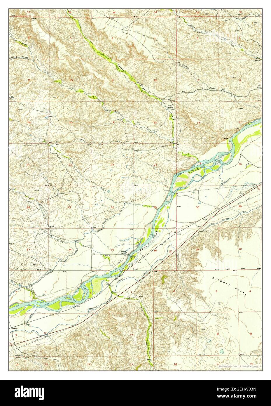 Carney, Montana, map 1951, 1:24000, United States of America by ...