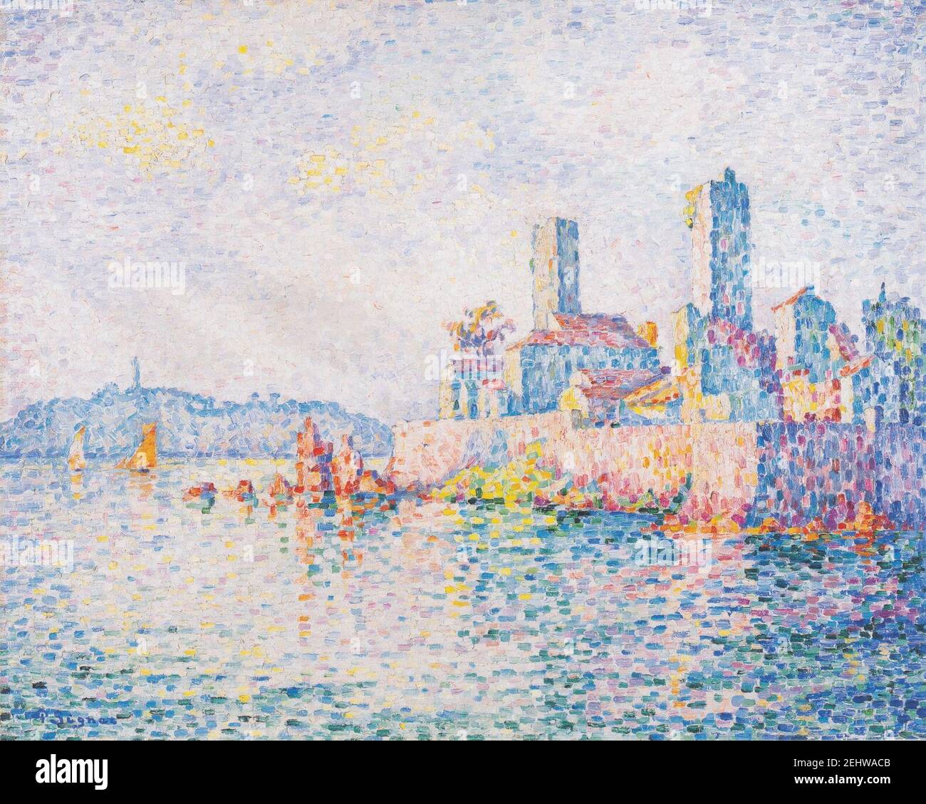 Paul Signac - Antibes, die Türme Stock Photo - Alamy