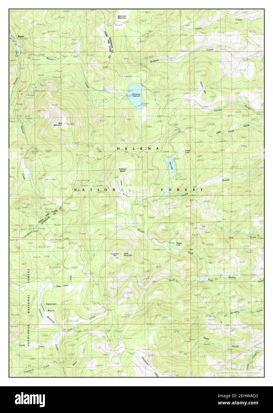 Chessman Reservoir, Montana, map 1985, 1:24000, United States of ...