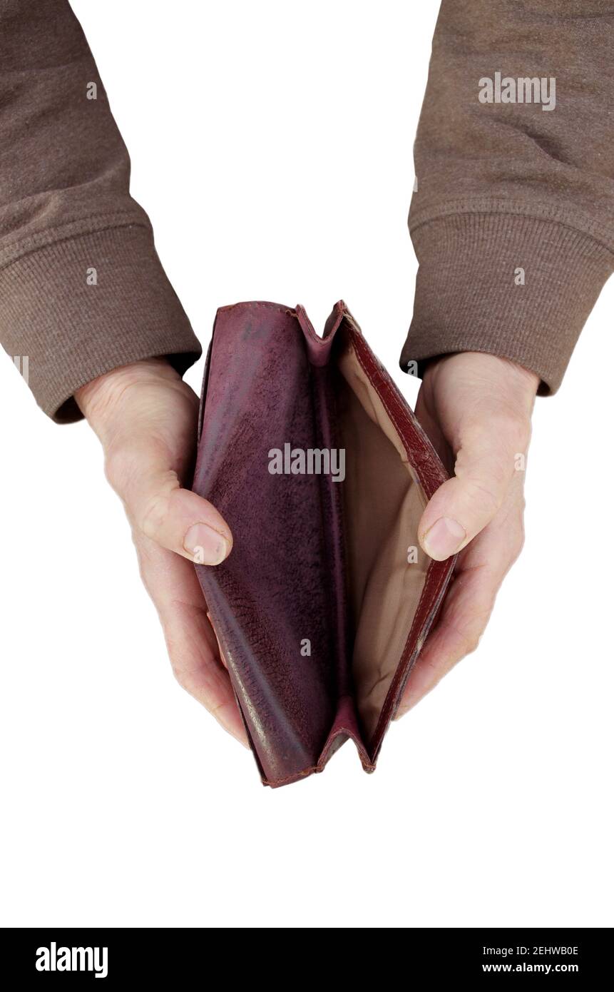 Empty wallet woman hi-res stock photography and images - Alamy