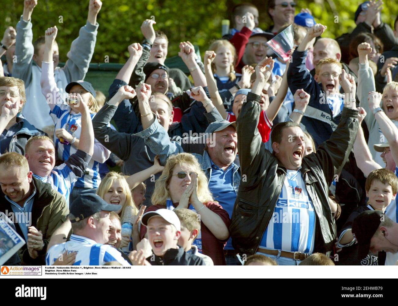 Brighton hove albion fans division hi-res stock photography and images ...