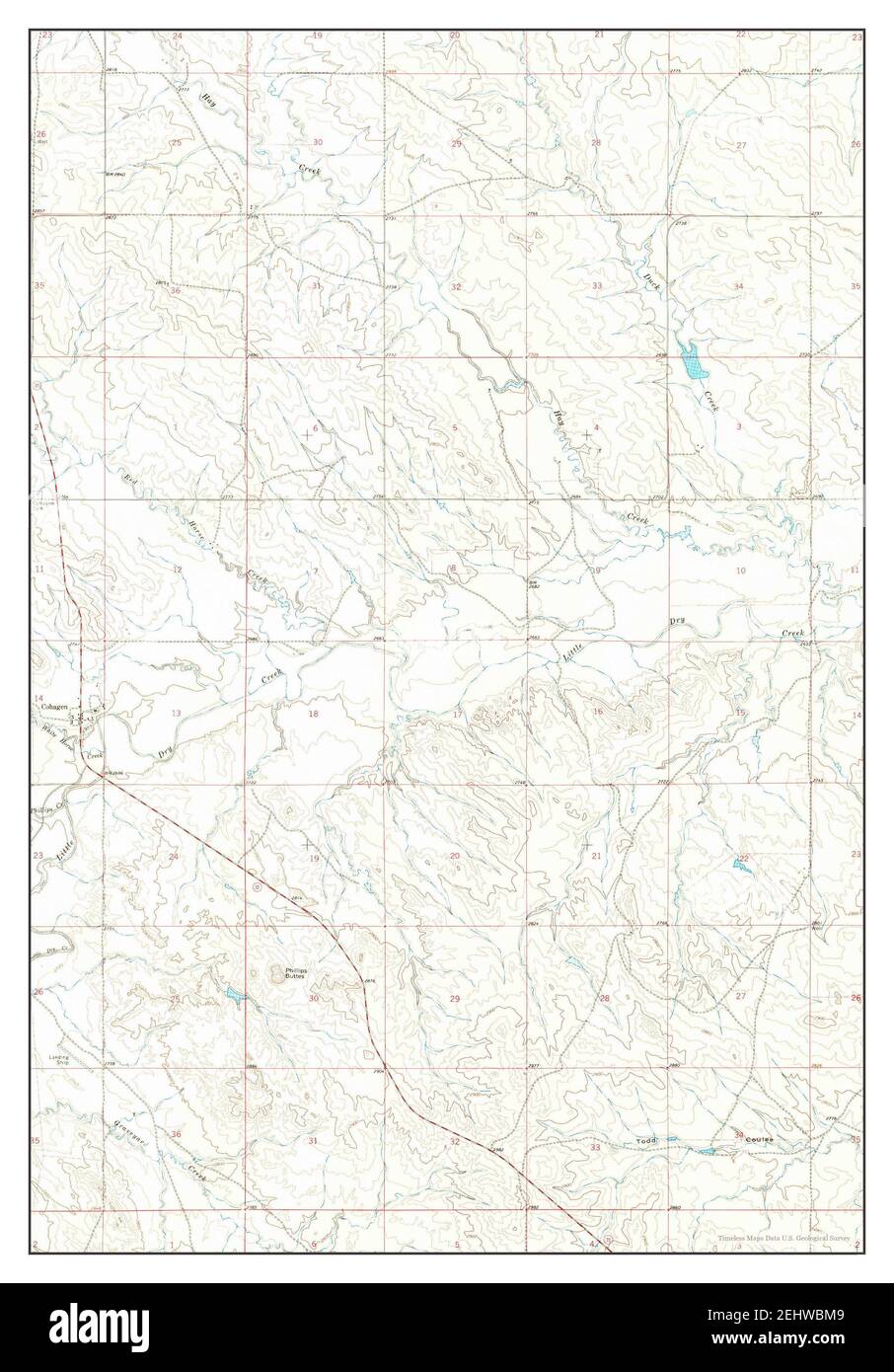 Cohagen montana map hi-res stock photography and images - Alamy