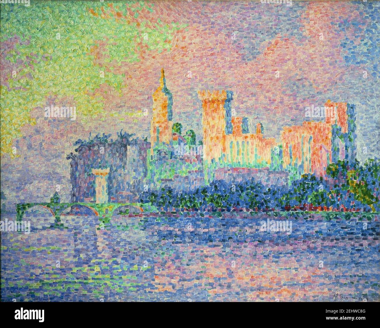 Paul Signac Palais des Papes Avignon Stock Photo - Alamy