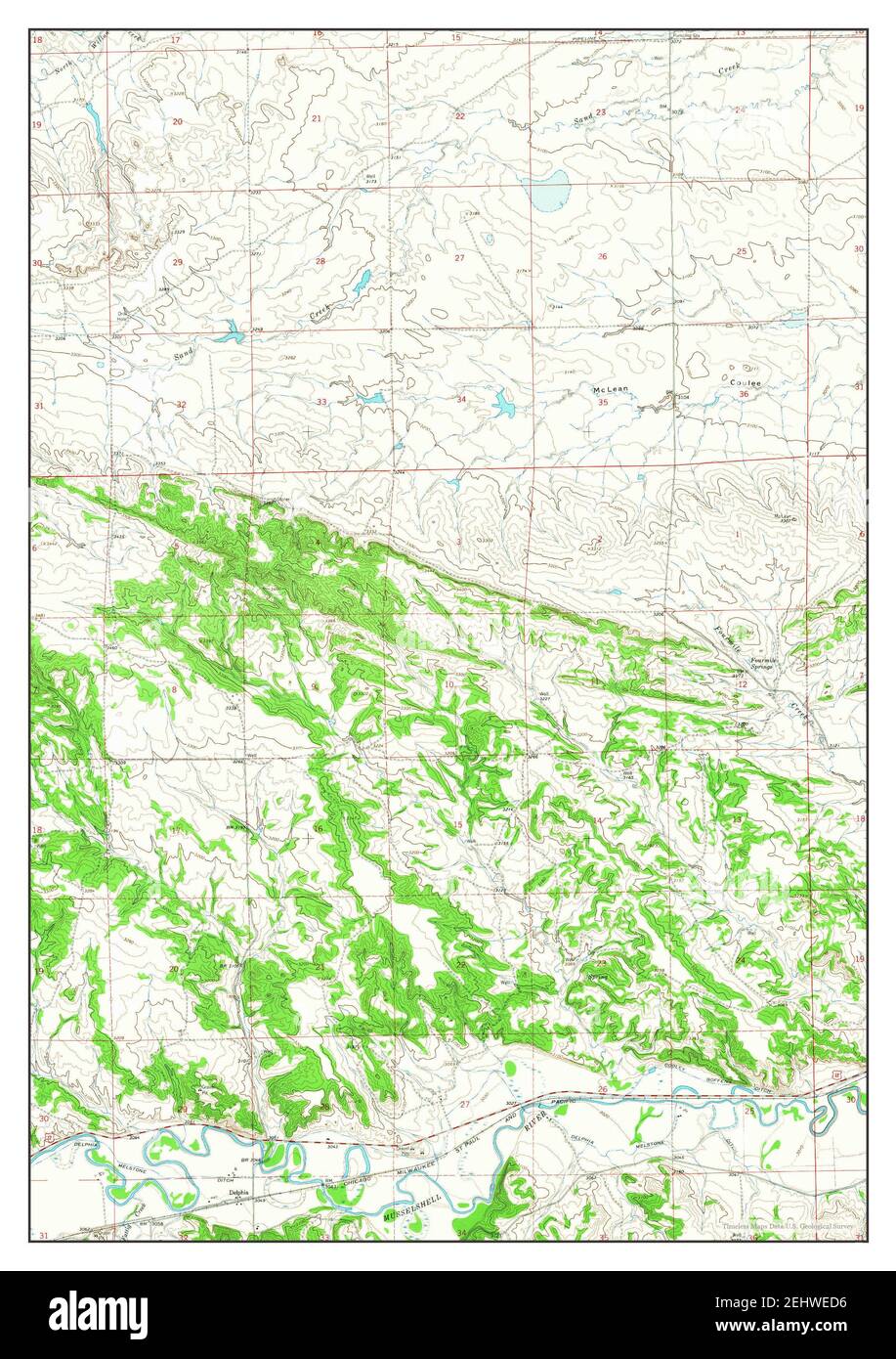 Delphia, Montana, map 1963, 1:24000, United States of America by ...