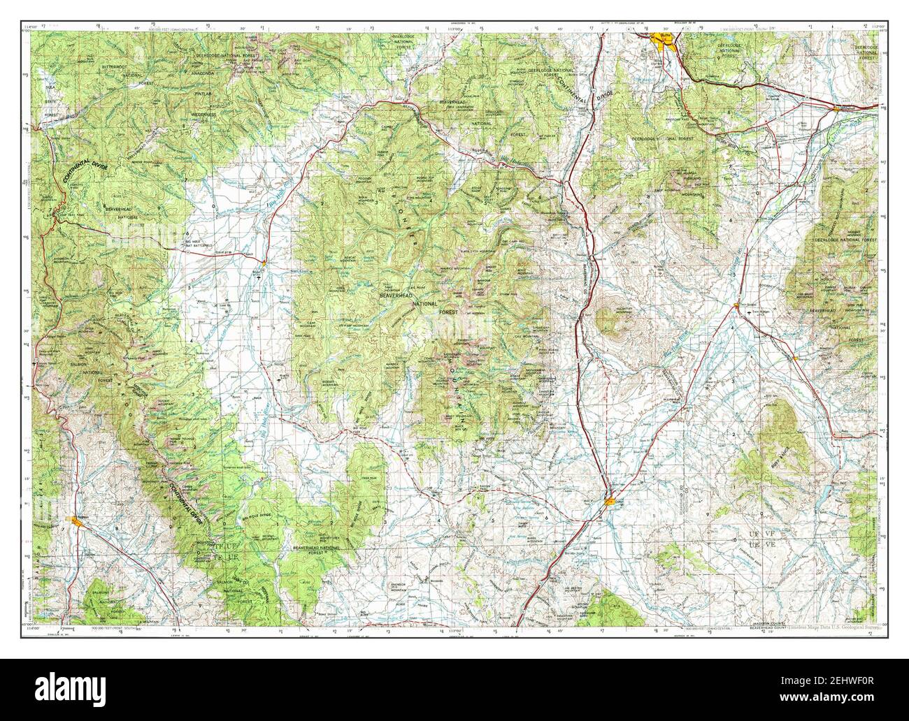 Map of dillon montana hi-res stock photography and images - Alamy