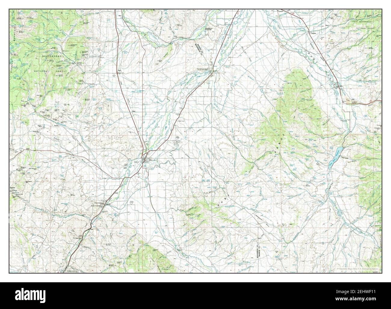 Dillon montana map hi-res stock photography and images - Alamy