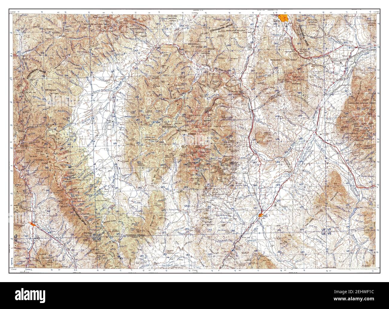 Dillon, Montana, map 1965, 1:250000, United States of America by ...